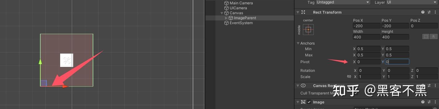 Unity中ScreenPointToLocalPointInRectangle使用 - 知乎
