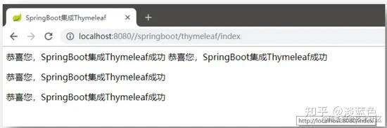 Springboot与thymeleaf模板入门整合篇 知乎