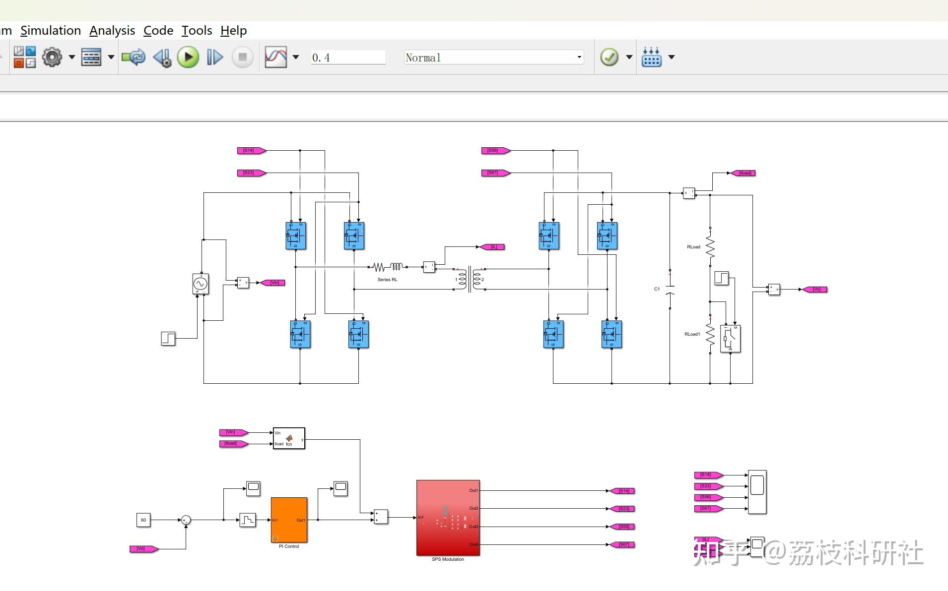 双有源桥DAB闭环控制仿真，采取DPS双移相控制（Simulink仿真实现） - 知乎