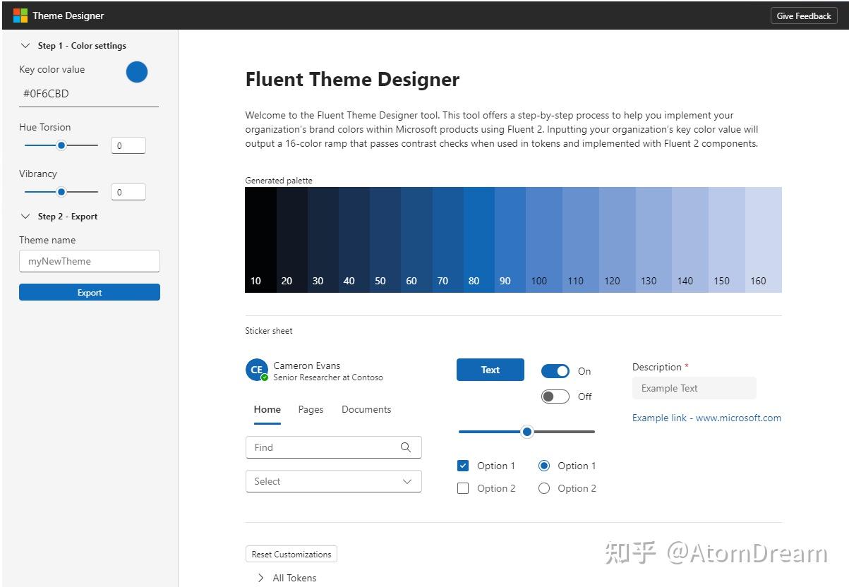 纯QML实现复刻FluentUI React的主题色带 - 知乎