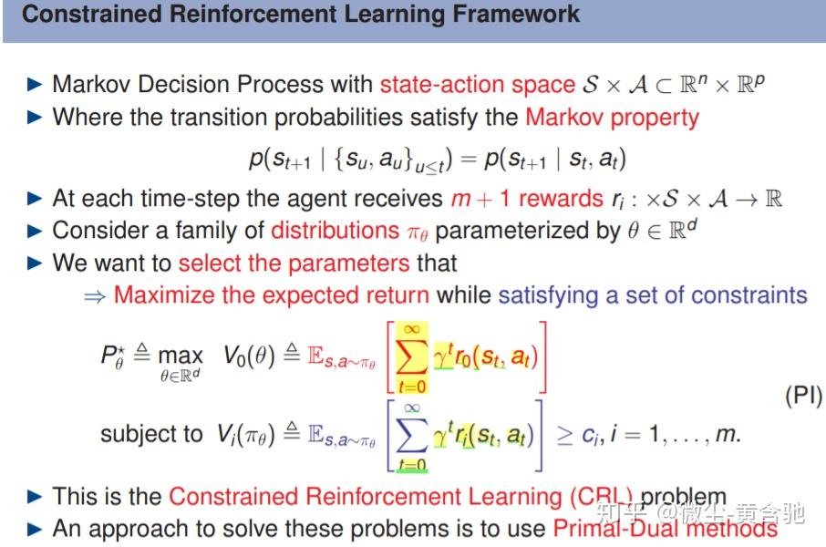 Constrained MDPs学习笔记1 - 知乎