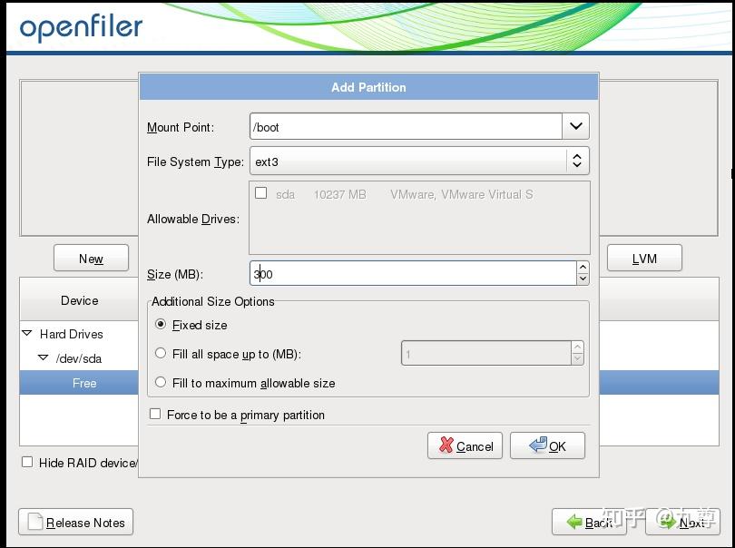 安装openfiler模拟Oracle存储 - 知乎