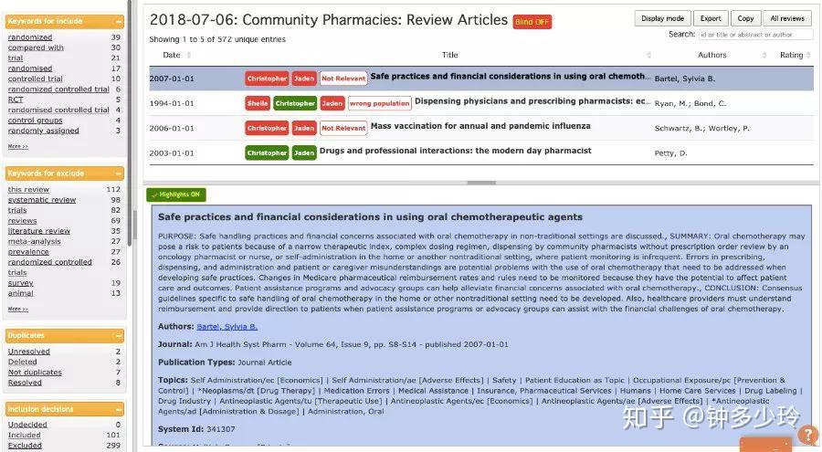 轻巧解决META分析的摘要筛选 | Rayyan教程 - 知乎