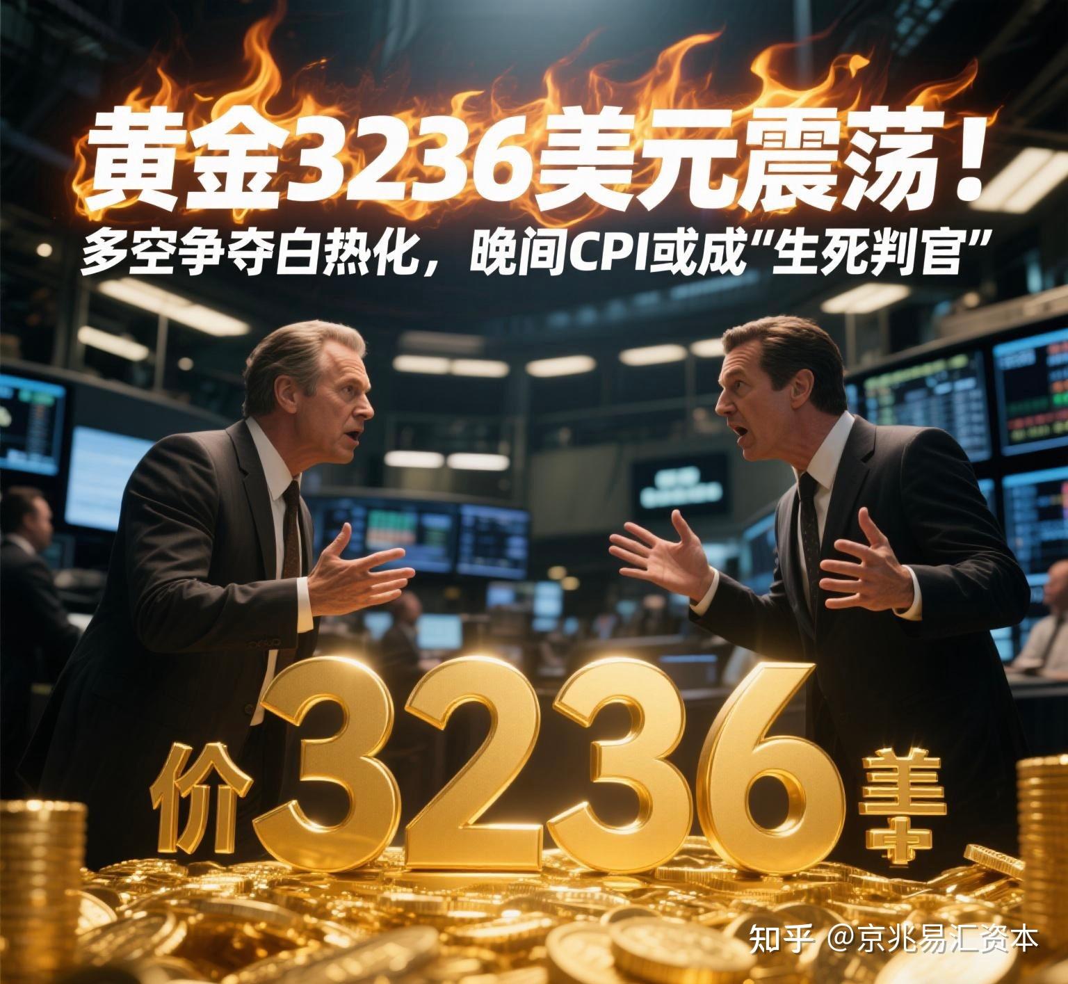黄金3236美元生死局！CPI今晚定涨跌📈 - 知乎