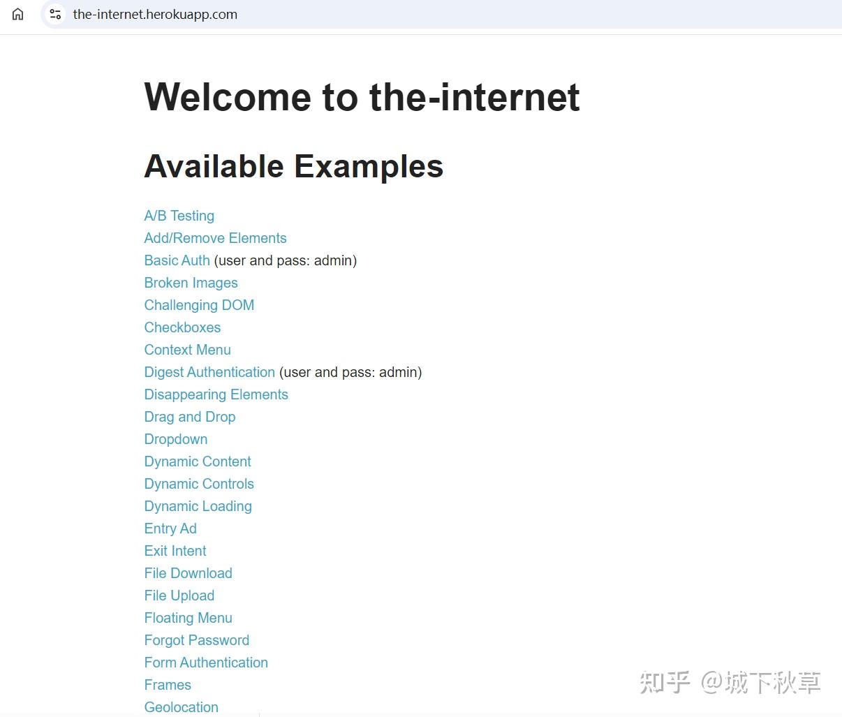 适合用来自动化测试练手的项目 - 知乎