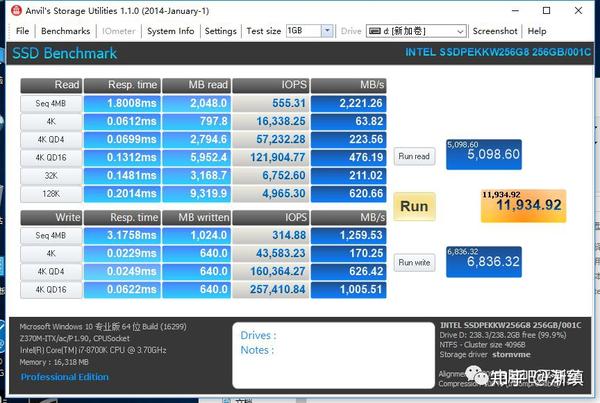 五行缺一 四款热门M2固态测评 之一 英特尔760P - 知乎