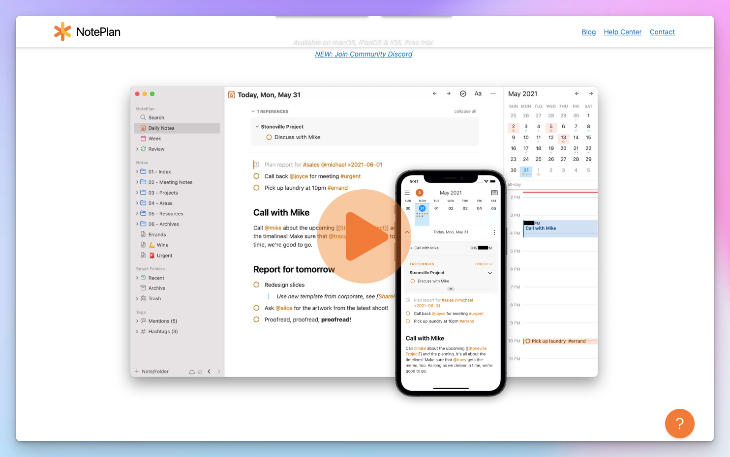 Noteplan 日历、任务、笔记三合一的双链笔记软件 - 知乎