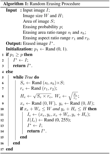 Random Erasing Data Augmentation - 知乎