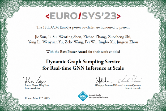 [EuroSys2023 Best Poster] 面向动态图的极低时延GNN推理采样服务 - 知乎