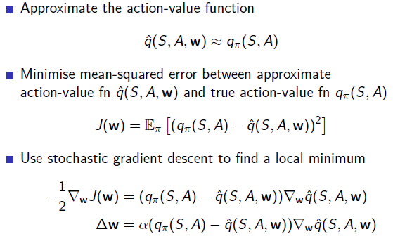 6. 值函数近似(Value Function Approximation) - 知乎