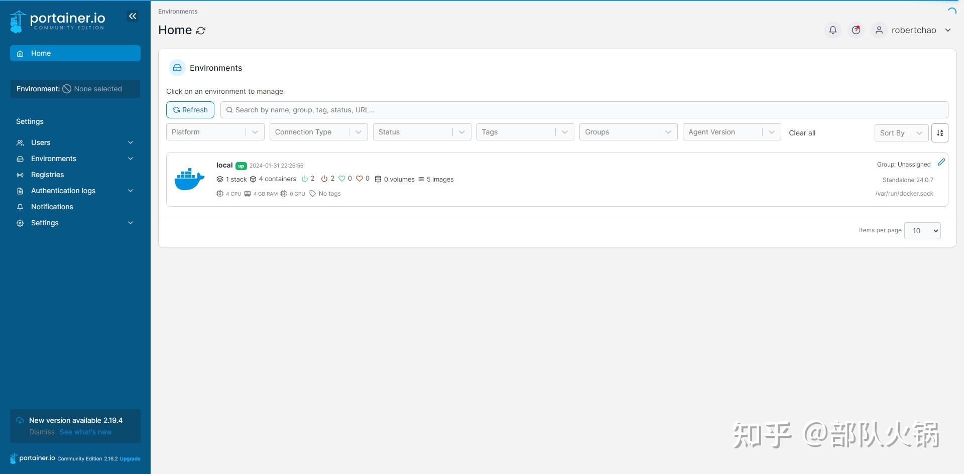 Docker 使用 | 安装 Docker UI工具 - 知乎
