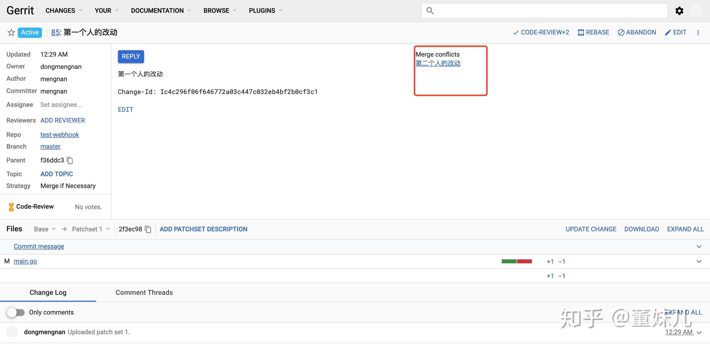 code review: gerrit实战 - 知乎