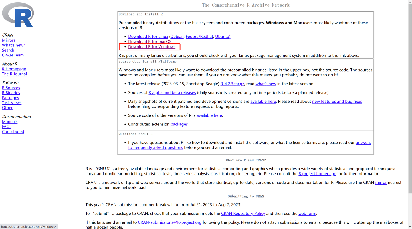 安装R语言（Rstudio、R、RTools） - 知乎