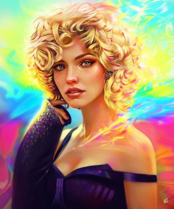 【元素推荐】土耳其自由插画师Yasar VURDEM作品欣赏131p 欧美女头像 - 知乎