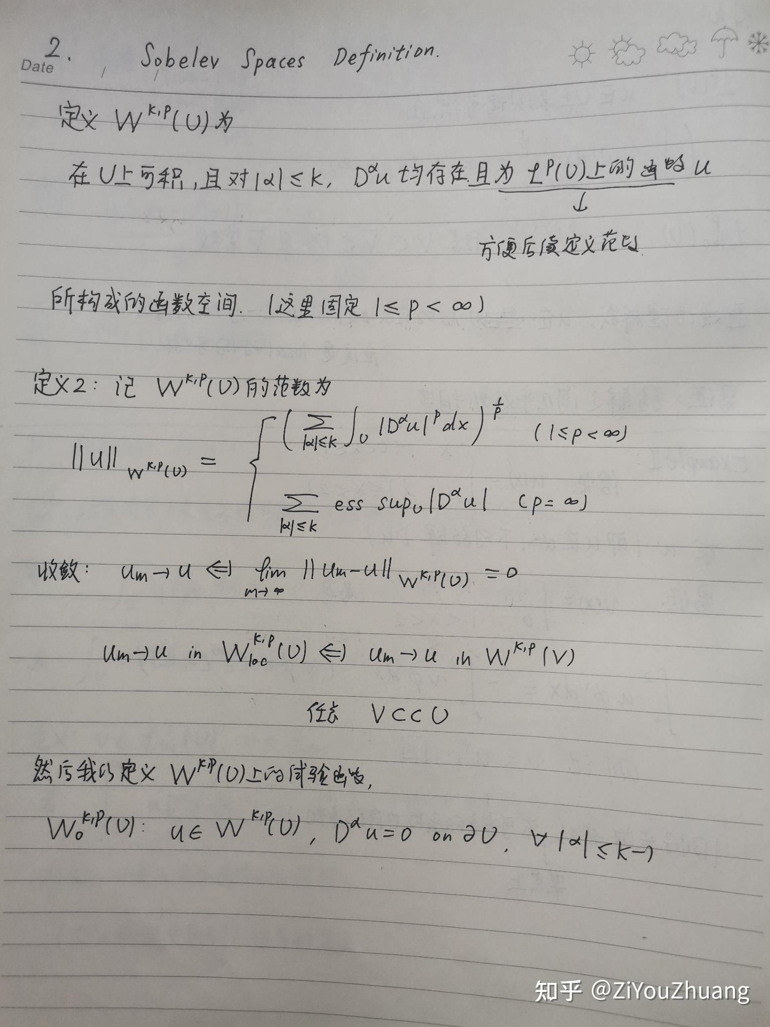 Evans第五章 Holder空间，Sobolev空间 - 知乎