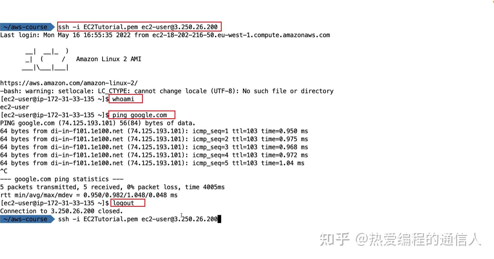 AWS助理架构师认证培训实操练习 | How to SSH using Linux or Mac - 知乎