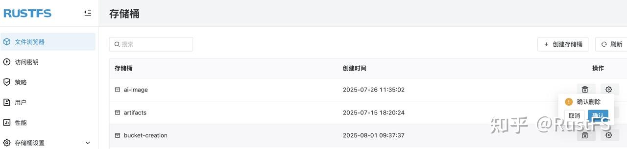 MinIO 平替之 RustFS 存储桶操作教程 - 知乎