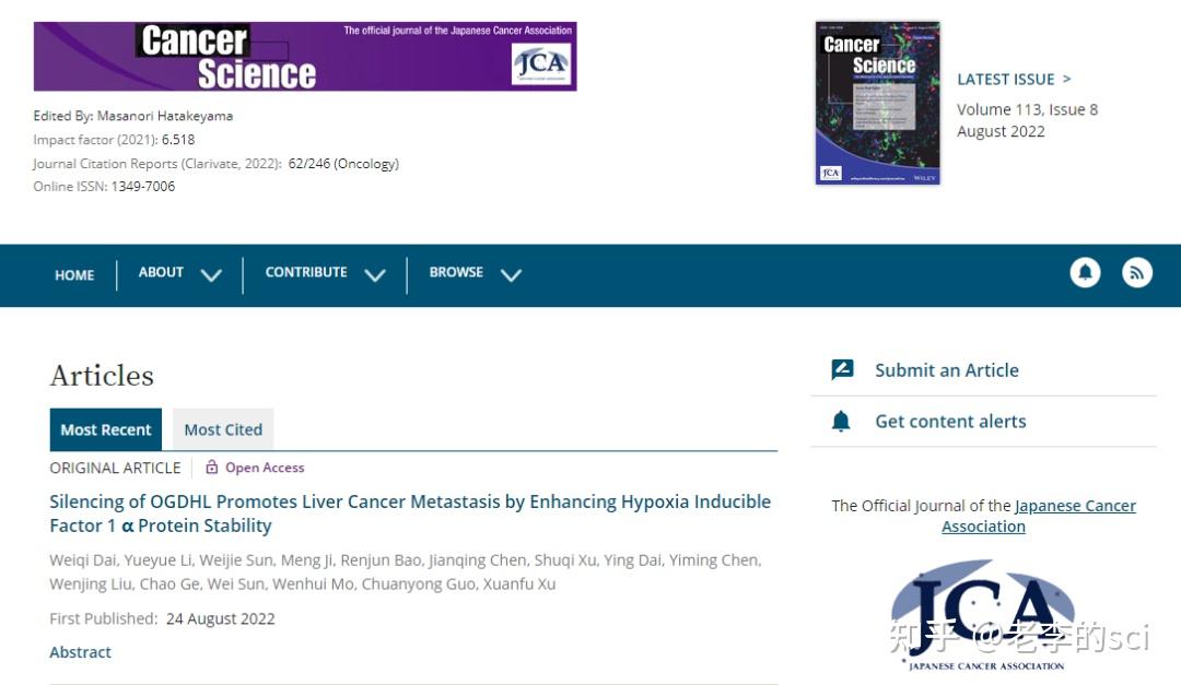 SCI期刊分析：JCR2区，偏临床，接收率较高 - 知乎