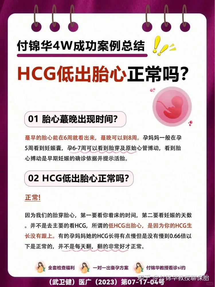 HCG低但出胎心了 ️这正常吗 - 知乎