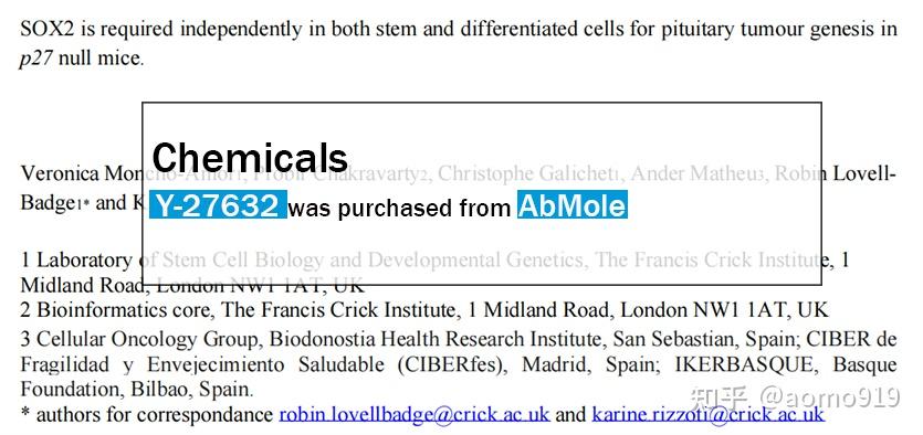 AbMole科研-在p27缺失小鼠的垂体肿瘤发生中干细胞和分化细胞都需要SOX2 - 知乎