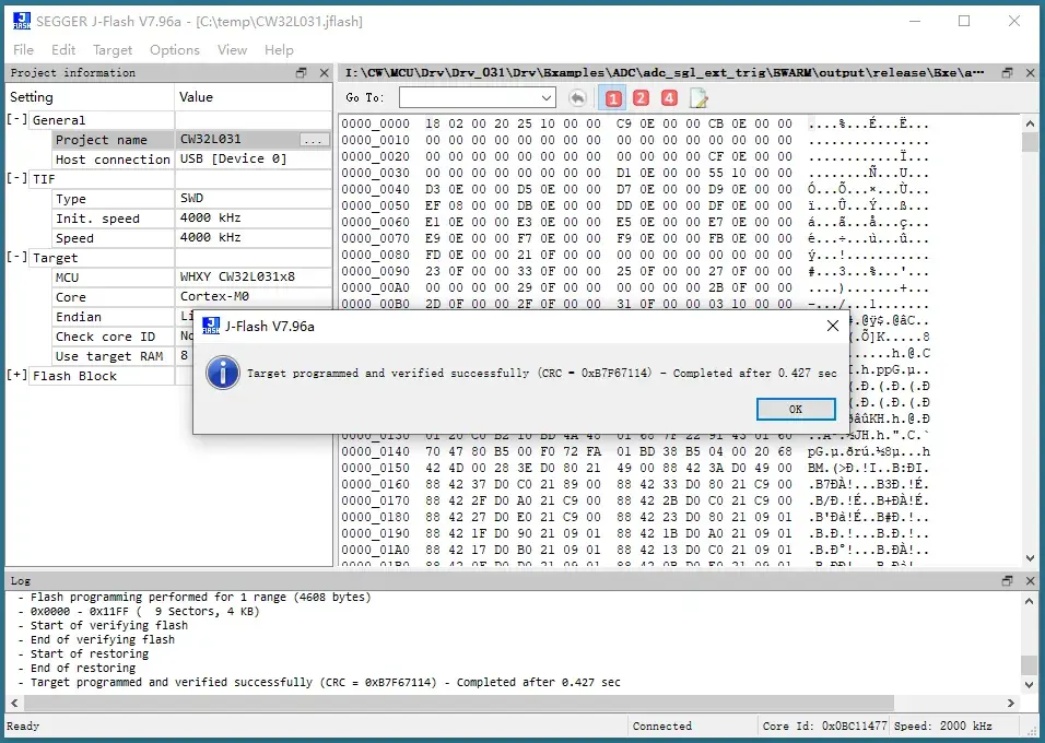 如何使用新版本J-Flash编程CW32 MCU? - 知乎