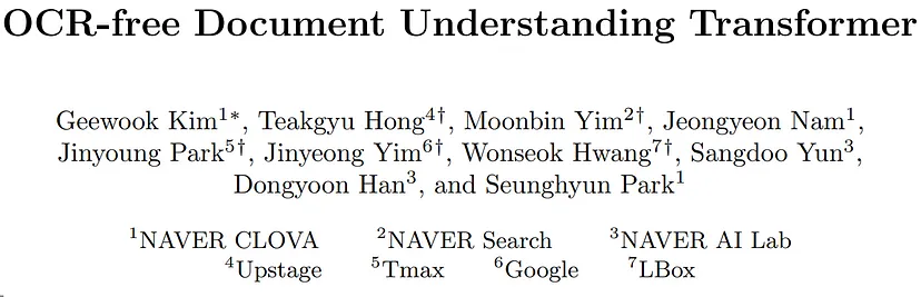 无需OCR的文档理解Transformer模型Donut - 知乎