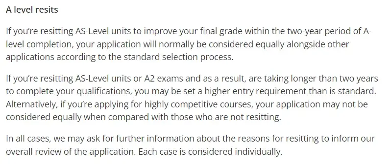 UCL已有6大院系不接受Alevel重考，其他TOP院校对resit是什么态度 ？ - 知乎