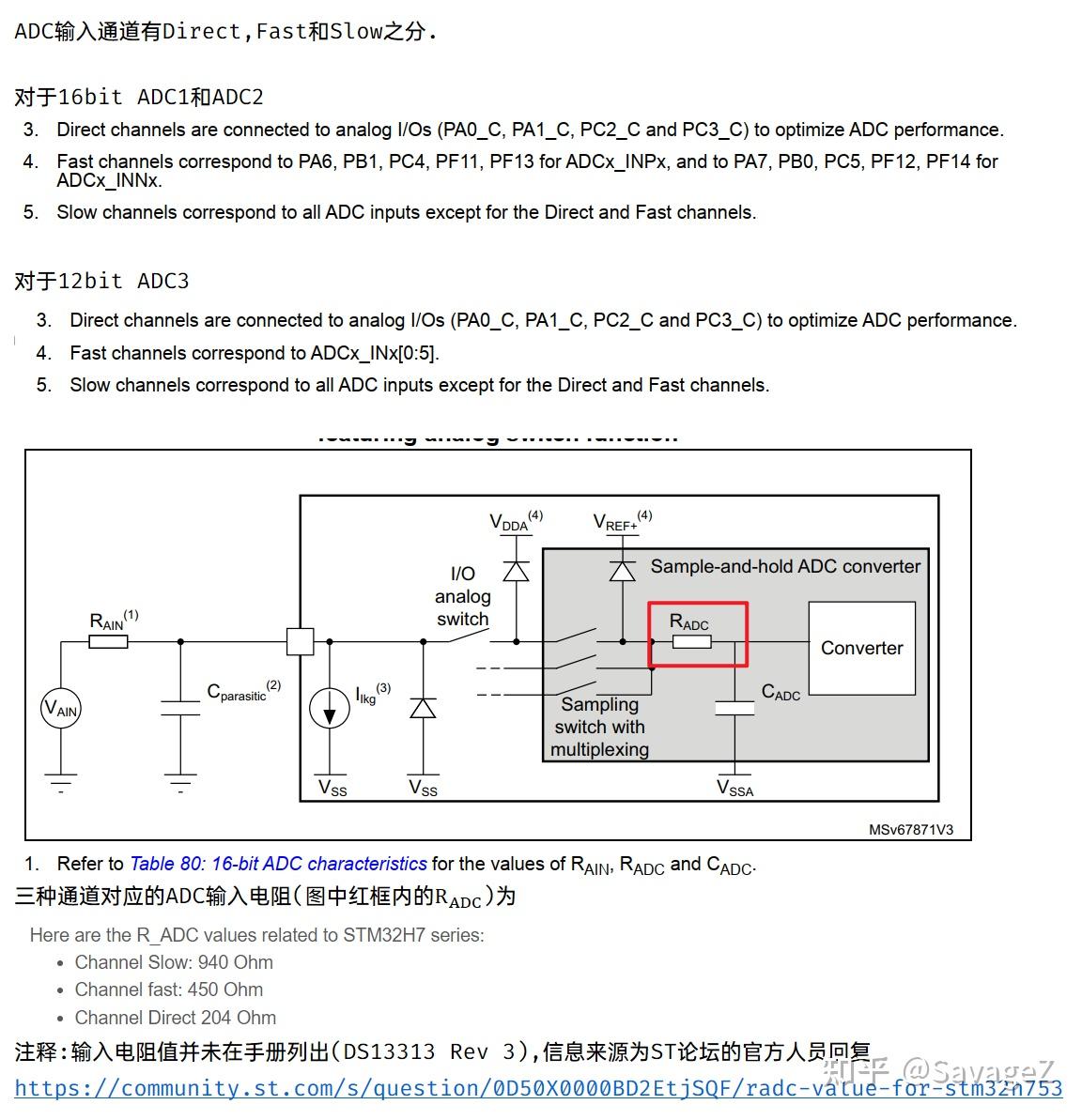 STM32H7的ADC一些参数 - 知乎