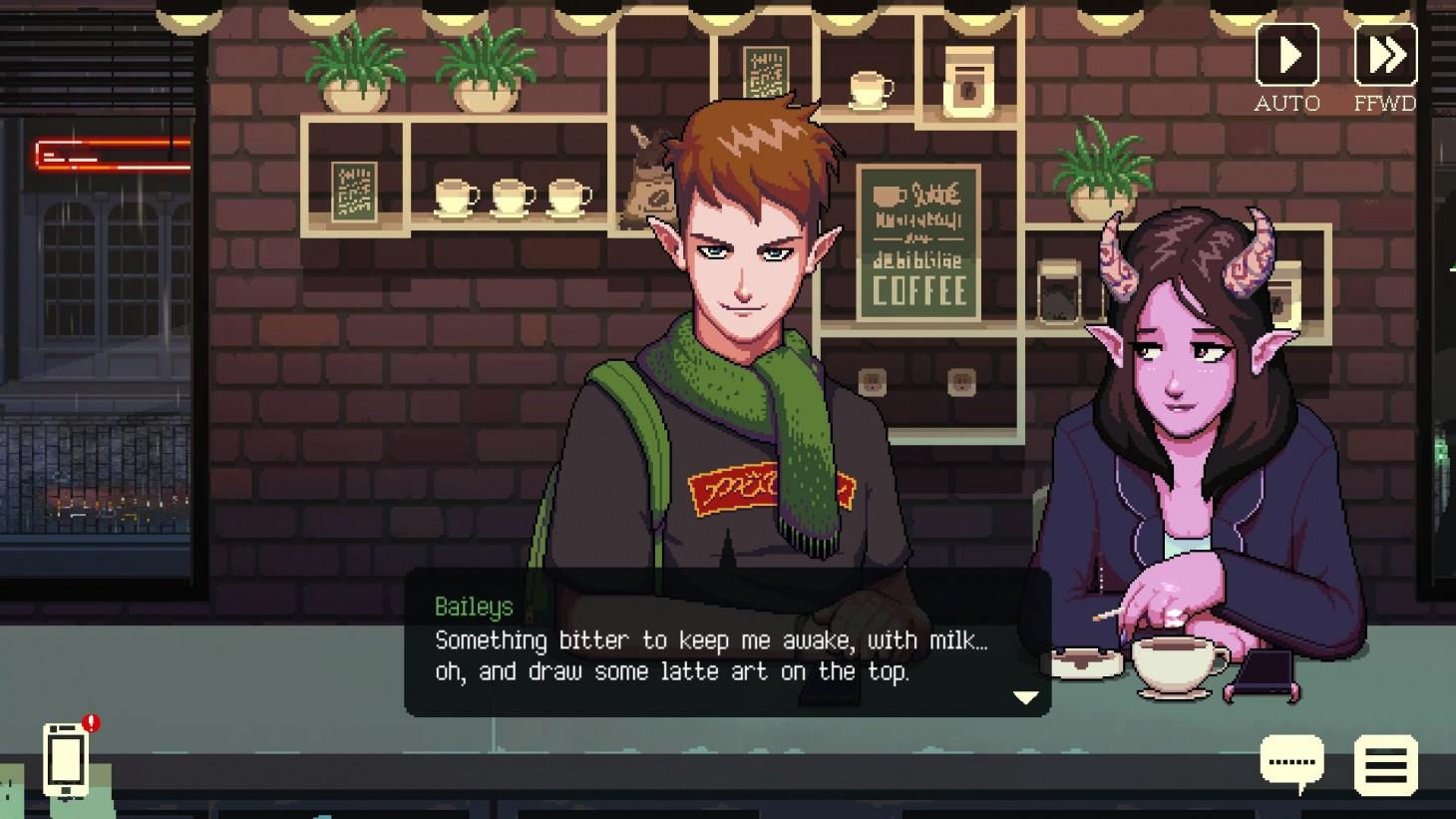 《Coffee Talk》评测 7.5 分：一杯醇香的咖啡，一次灵魂的碰撞 - 知乎