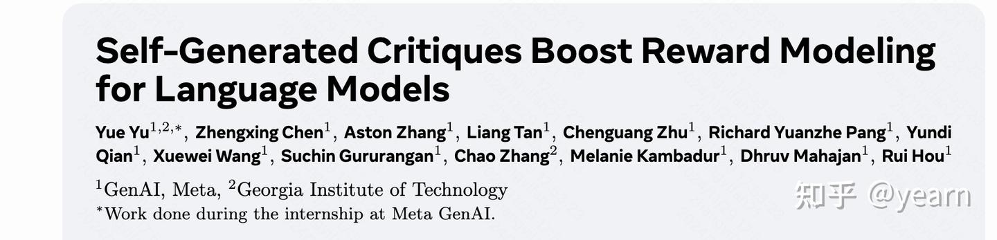 Meta新作: 如何训练更好的reward model - 知乎