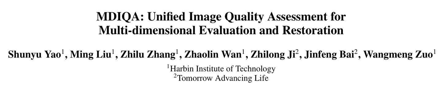MDIQA：超越单一分数，从9个维度评估图像质量，还能指导图像修复 - 知乎