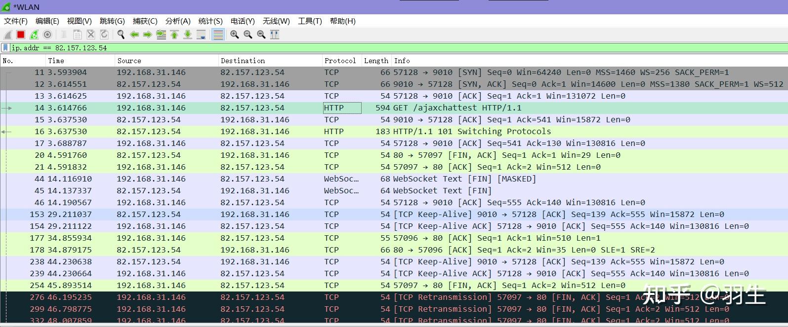 利用Wireshark抓包分析WebSocket原理 - 风吹稻香 - 博客园