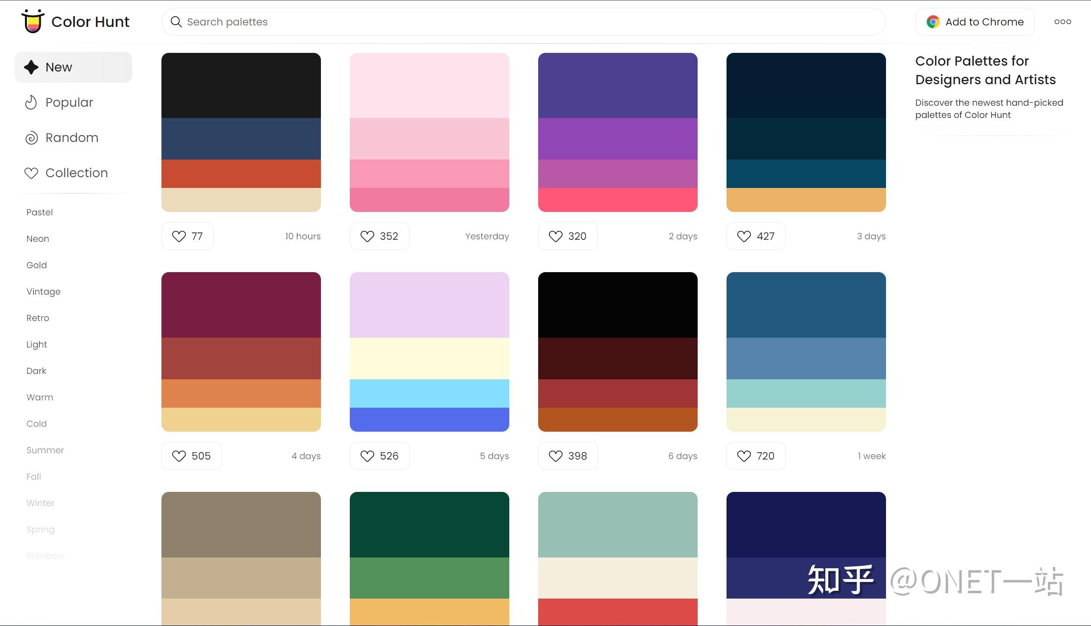 【058】Color Hunt-设计配色灵感 - 知乎