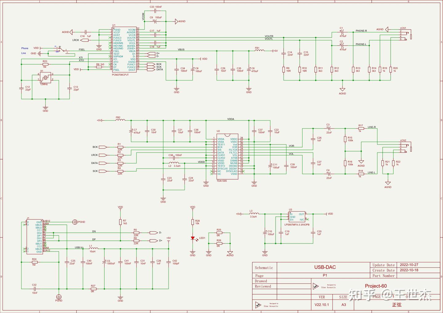 【P60】PCM2706/TDA1305 USB DAC - 知乎