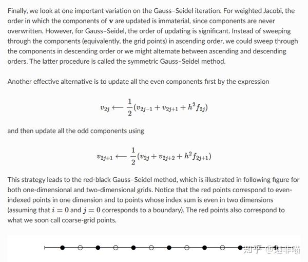 1d+Poisson Equation+Red-Black Gauss-Seidel iteration不同Wavenumber 收敛曲线简单测试 - 知乎