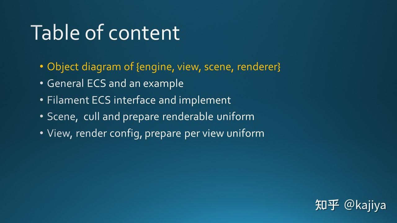 filament 4 ECS scene and view - 知乎