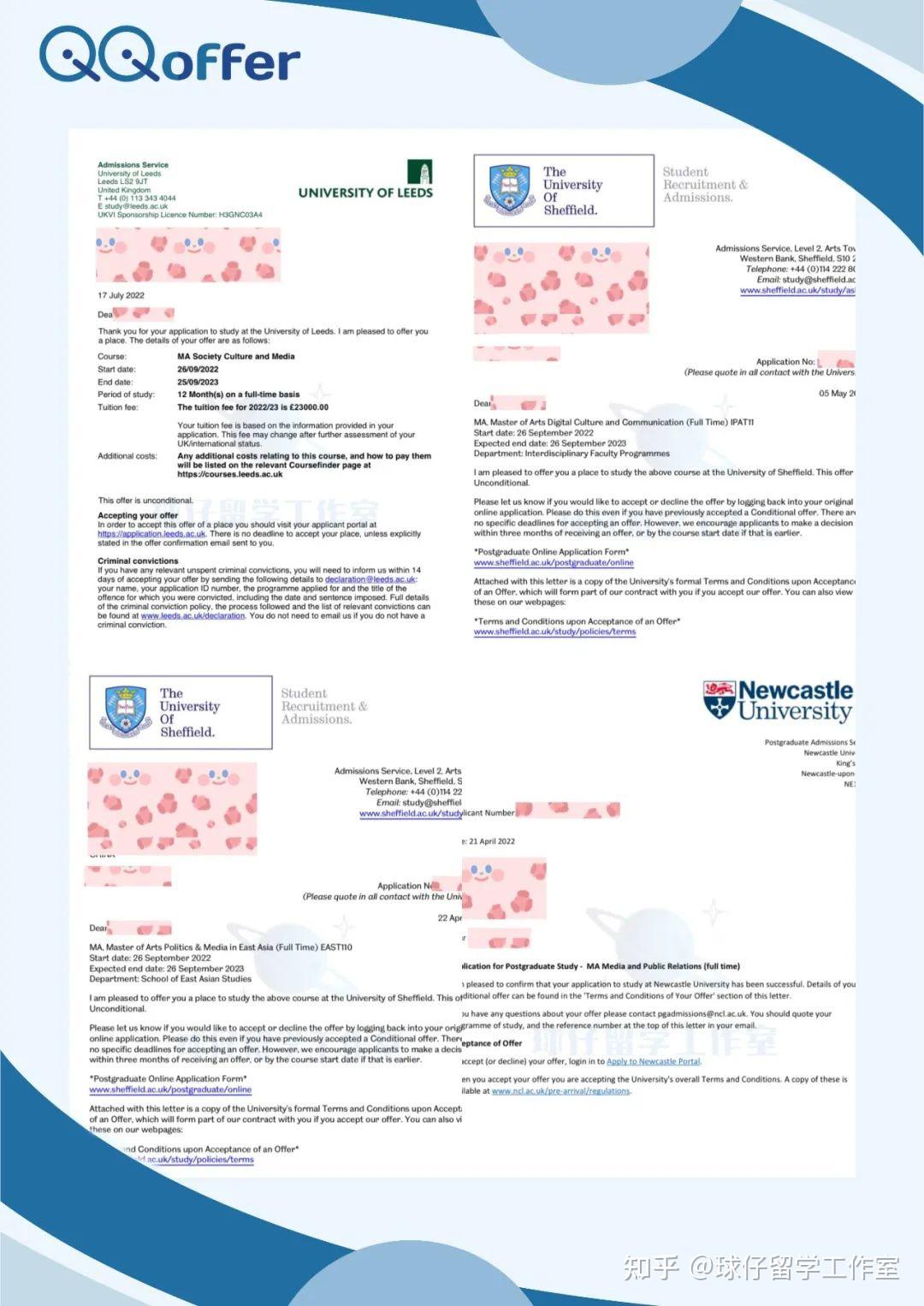 【球仔申请经验】半DIY搭配服务加申英国！跨申传媒获QS前100offer - 知乎