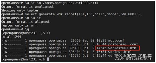 openGauss的WDR报告解读 - 知乎