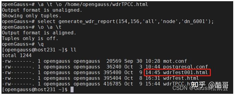 openGauss的WDR报告解读 - 知乎