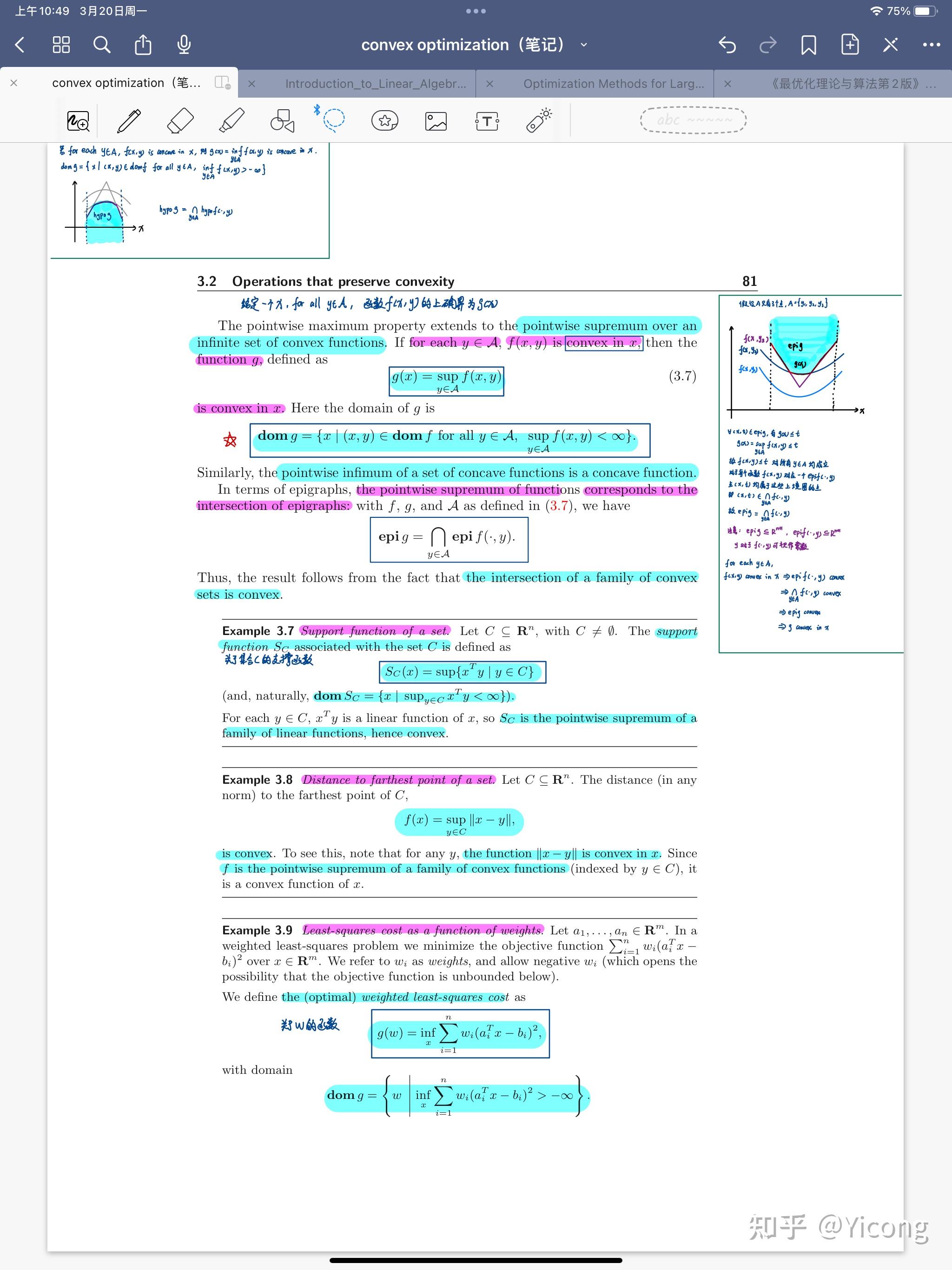 如何理解凸函数逐点上确界pointwise supremum和逐点下确界pointwise infimum具有保凸性 - 知乎