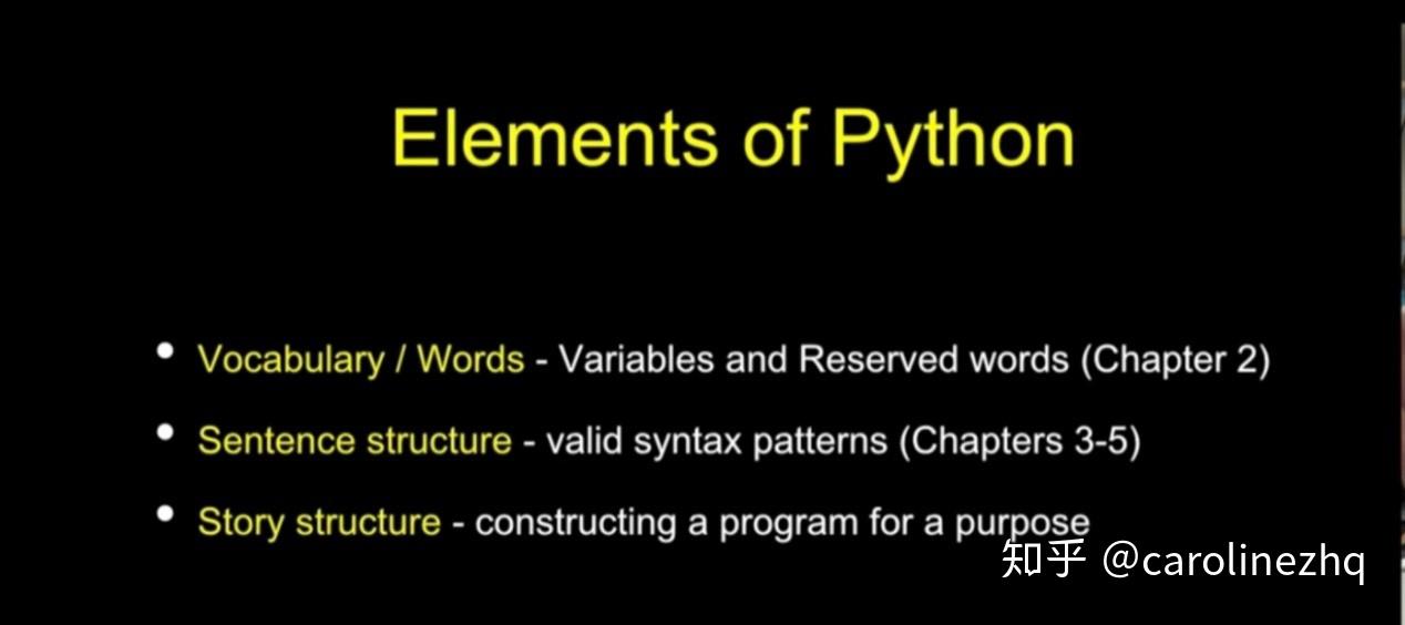 【Python】数据分析前的入门教程 Python For Everybody P1：零基础程序设计 - 知乎
