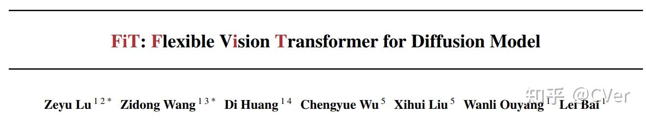 超越DiT！FiT：用于扩散模型的灵活视觉Transformer - 知乎