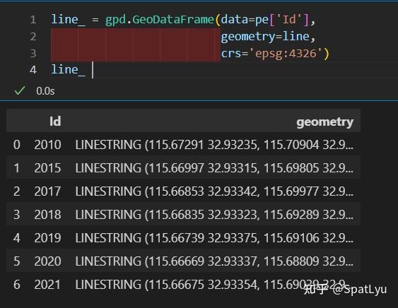 使用geopandas根据矢量点生成线并计算线段长度 - 知乎