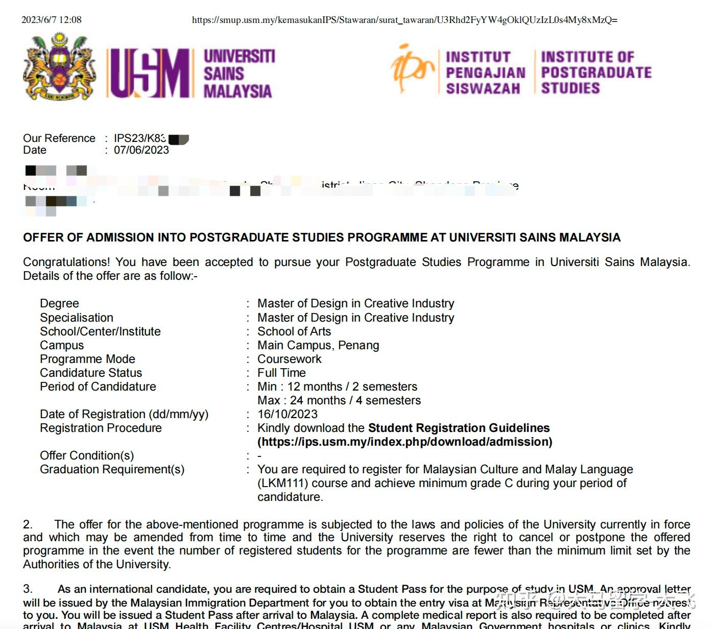 两个高难度offer，网络教育本科拿下ukm硕士offer，专升本拿下usm硕士offer - 知乎