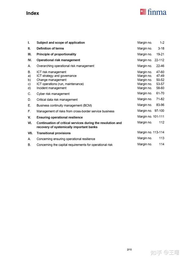 FINMA发布银行操作风险和韧性指南 - 知乎