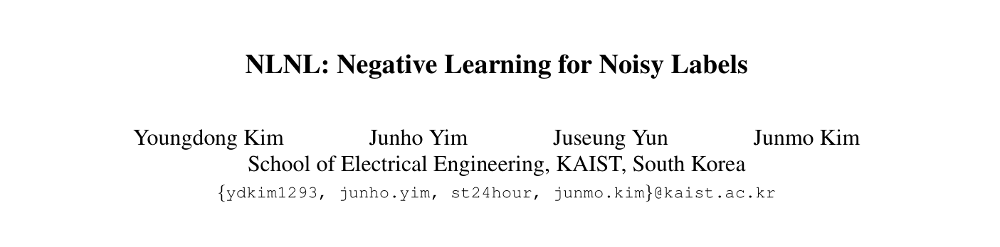 《NLNL: Negative Learning for Noisy Labels》论文解读 - 知乎