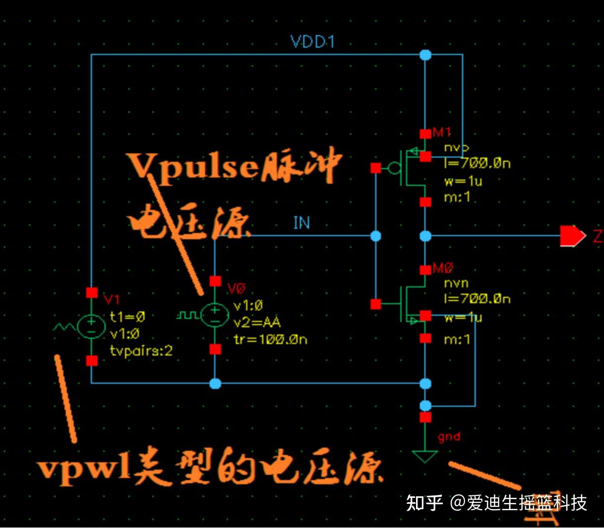 芯片仿真中的Vpulse脉冲电压源 - 知乎