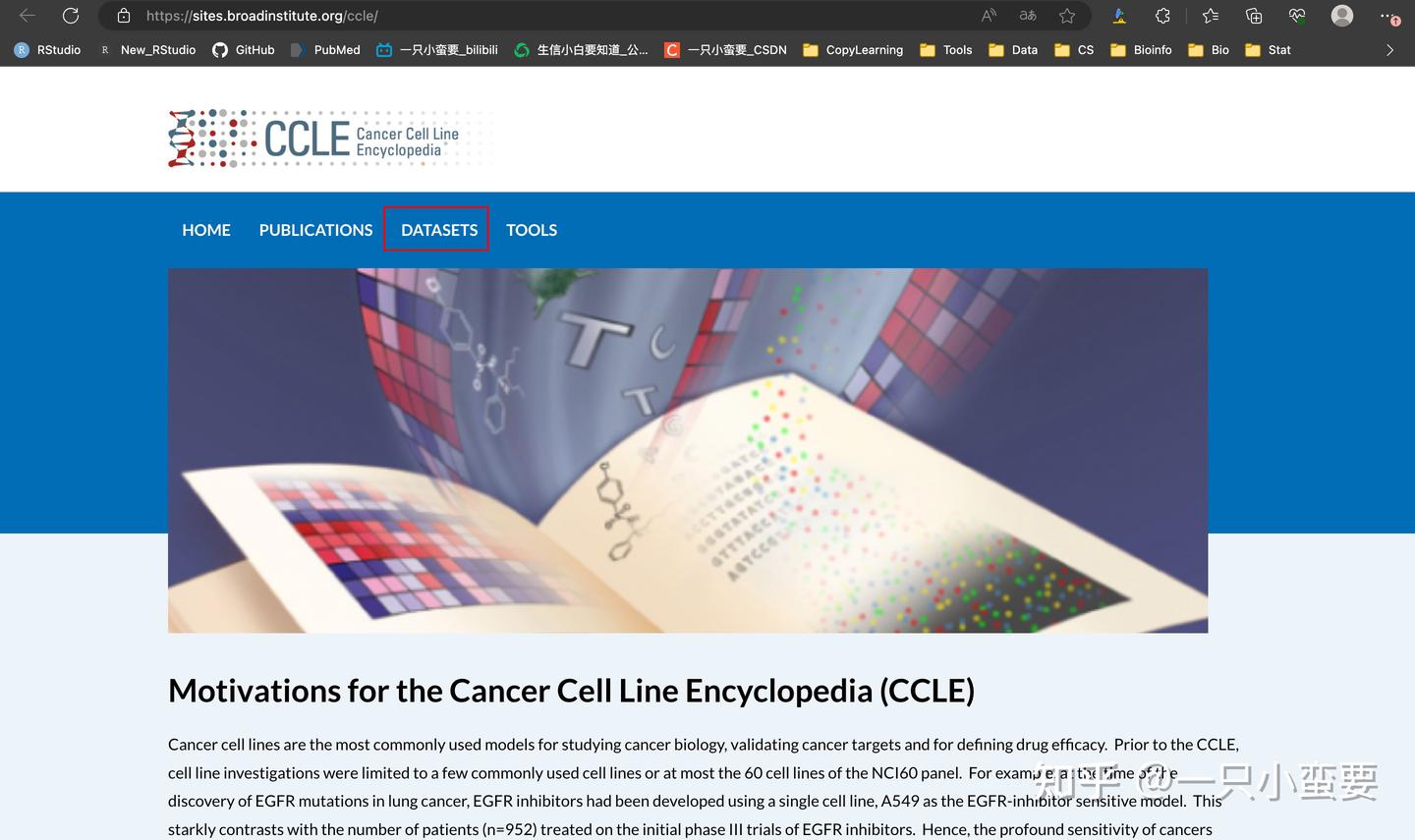CCLE 数据库 - 癌细胞系多组学及药物敏感性数据 - 知乎