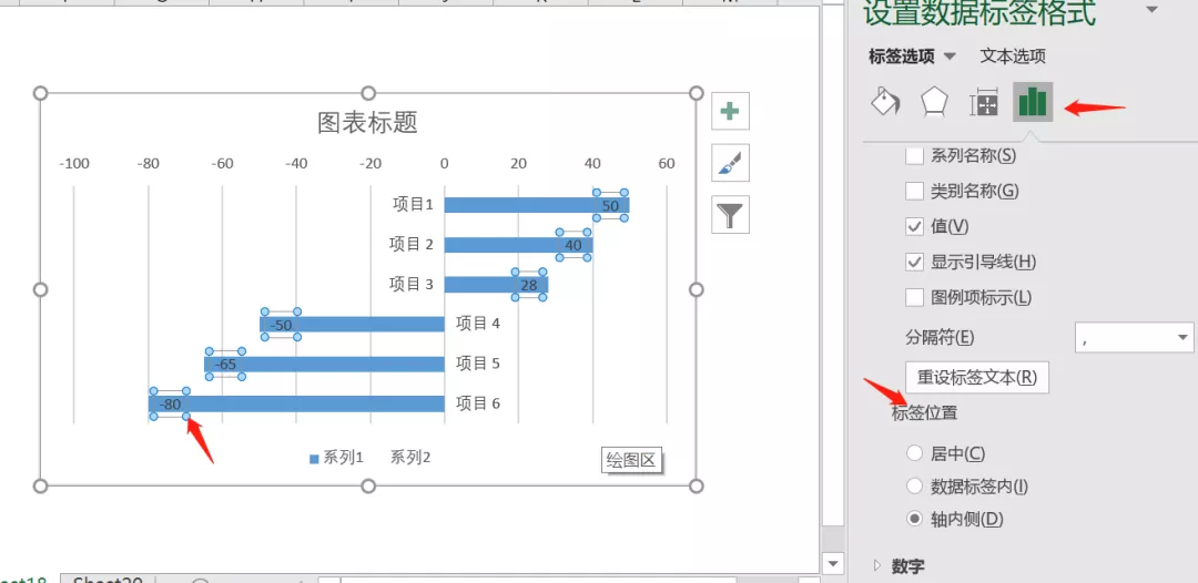 如何在Excel中作出有正负值条形图 - 知乎