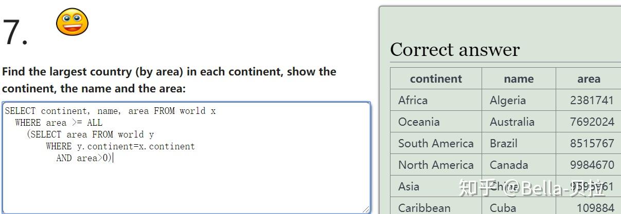 sqlzoo练习5(含答案)：select within select（子查询） - 知乎